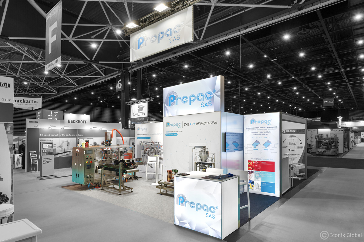 Réalisations de stands sur-mesure par l'agence Iconik Global